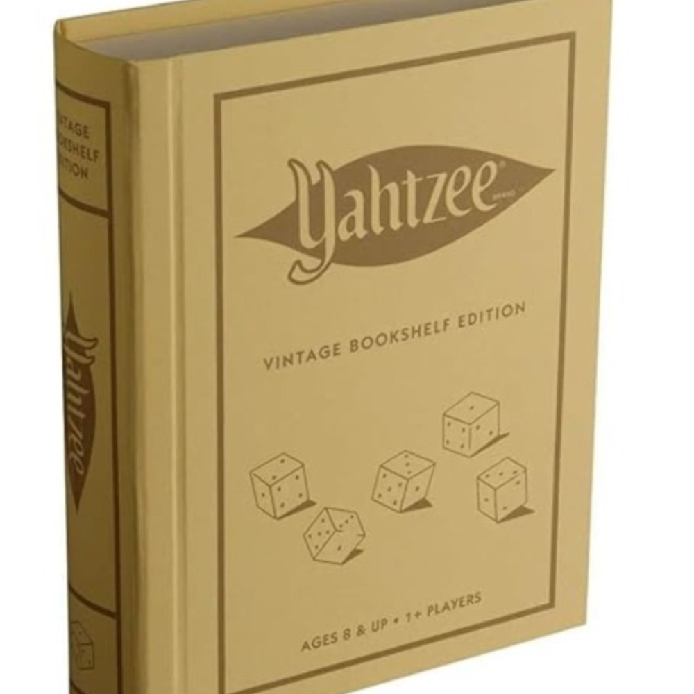 New YAHTZEE VINTAGE BOOKSHELF EDITION BOARD GAME - Own4Less